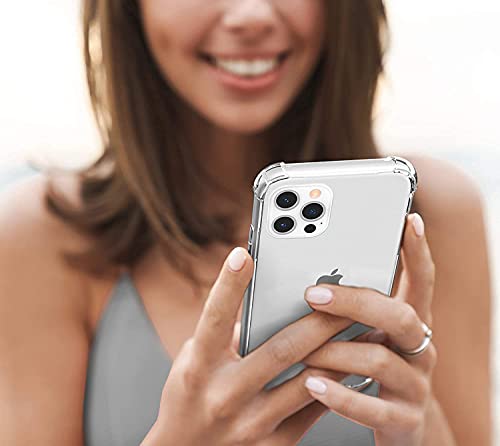 Orase Ultra Clear Cases Designed for iPhone 12 Case & iPhone 12 Pro Case [Non-Yellowing] Protective Slim Phone Case with Shockproof Air Bags, 2020 (Crystal Clear)