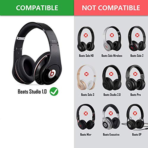 Aquelo Replacement Headband Pad Parts Compatible with Studio 1.0 Headphones (White)