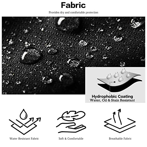 AEKTBY Adjustable Water drop Resistant Apron with 3 Pockets, Kitchen Cooking & Grilling Aprons for Women Men Chef (Black)