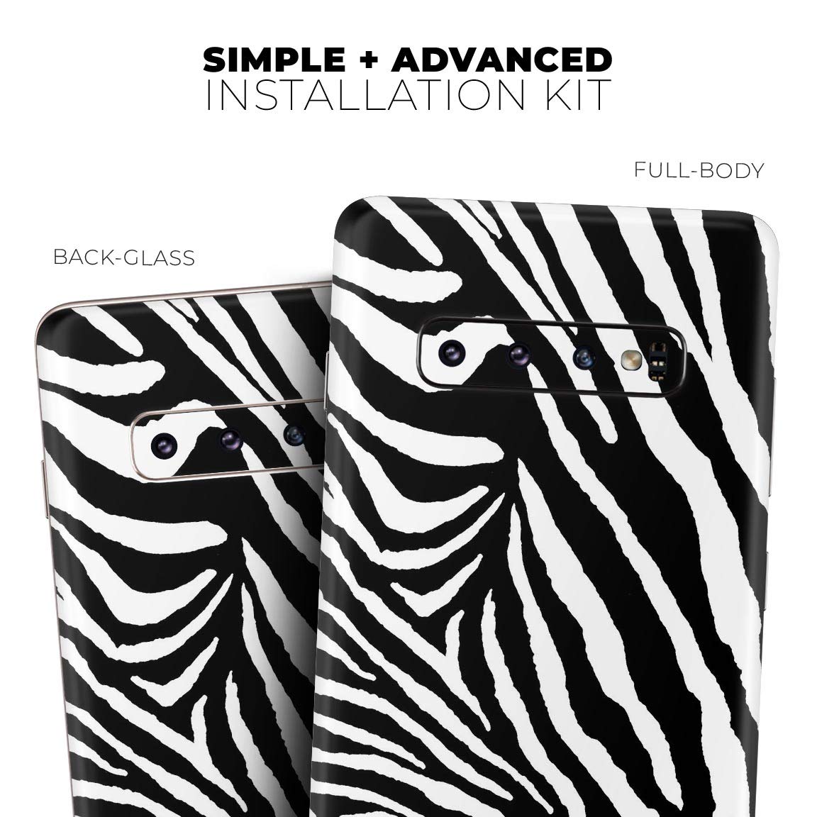 DesignSkinz Toned Zebra Print Protective Vinyl Decal Wrap Skin Cover Compatible with The Samsung Galaxy S20 (Screen Trim & Back Glass Skin)