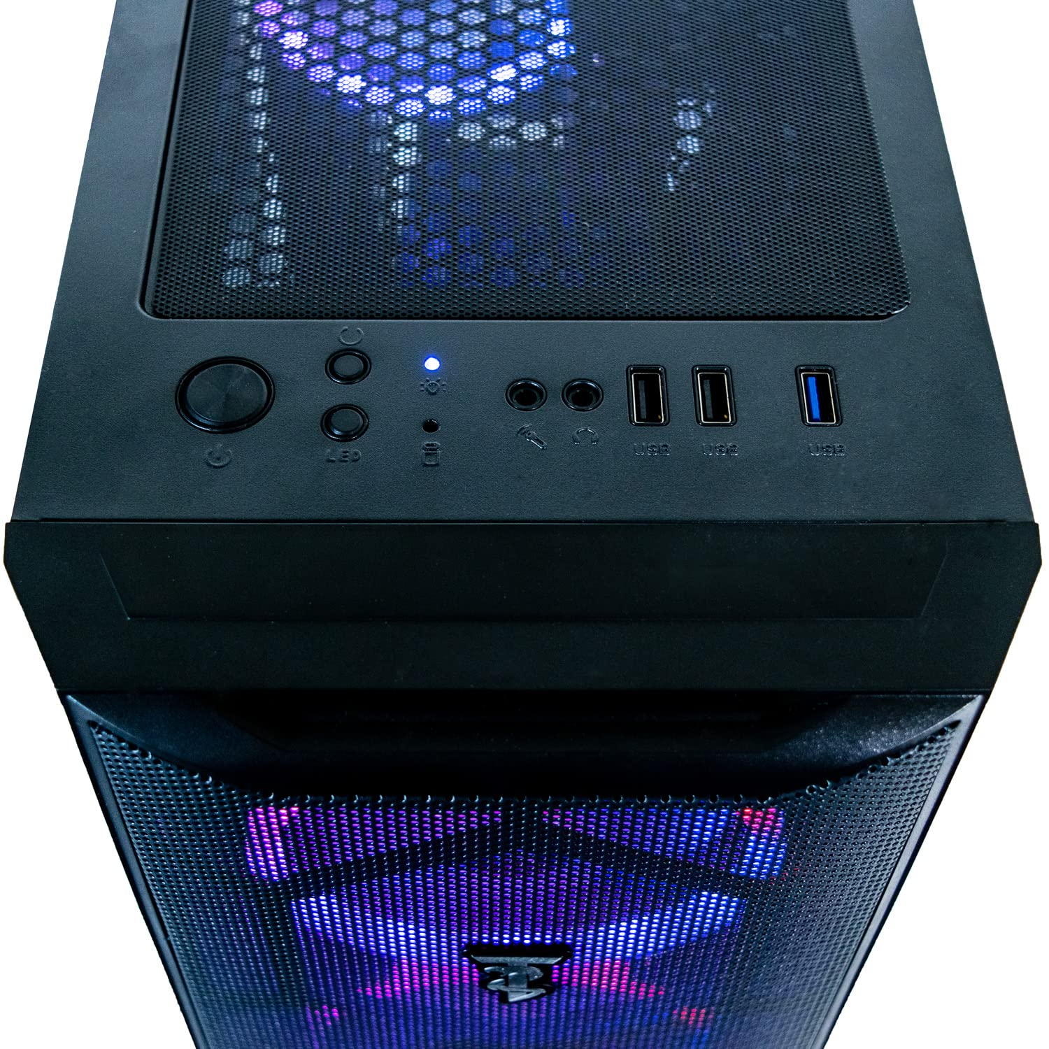 ViprTech Pro Gaming PC Desktop Computer - Intel Core i5 (3.8GHz), GTX 1050 2GB, 8GB RAM, 1TB, WiFi, RGB Lighting, Windows 10 Pro, Streaming, Editing, Warranty