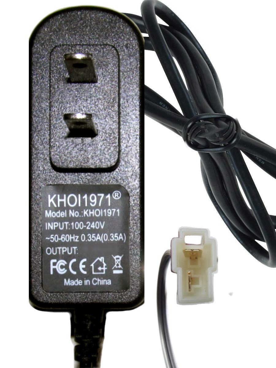 KHOI1971 Wall Charger AC Adapter Cable Compatible with Kid Trax Rideamales Dino Dinosaur Play Ride on 6V Battery Charger