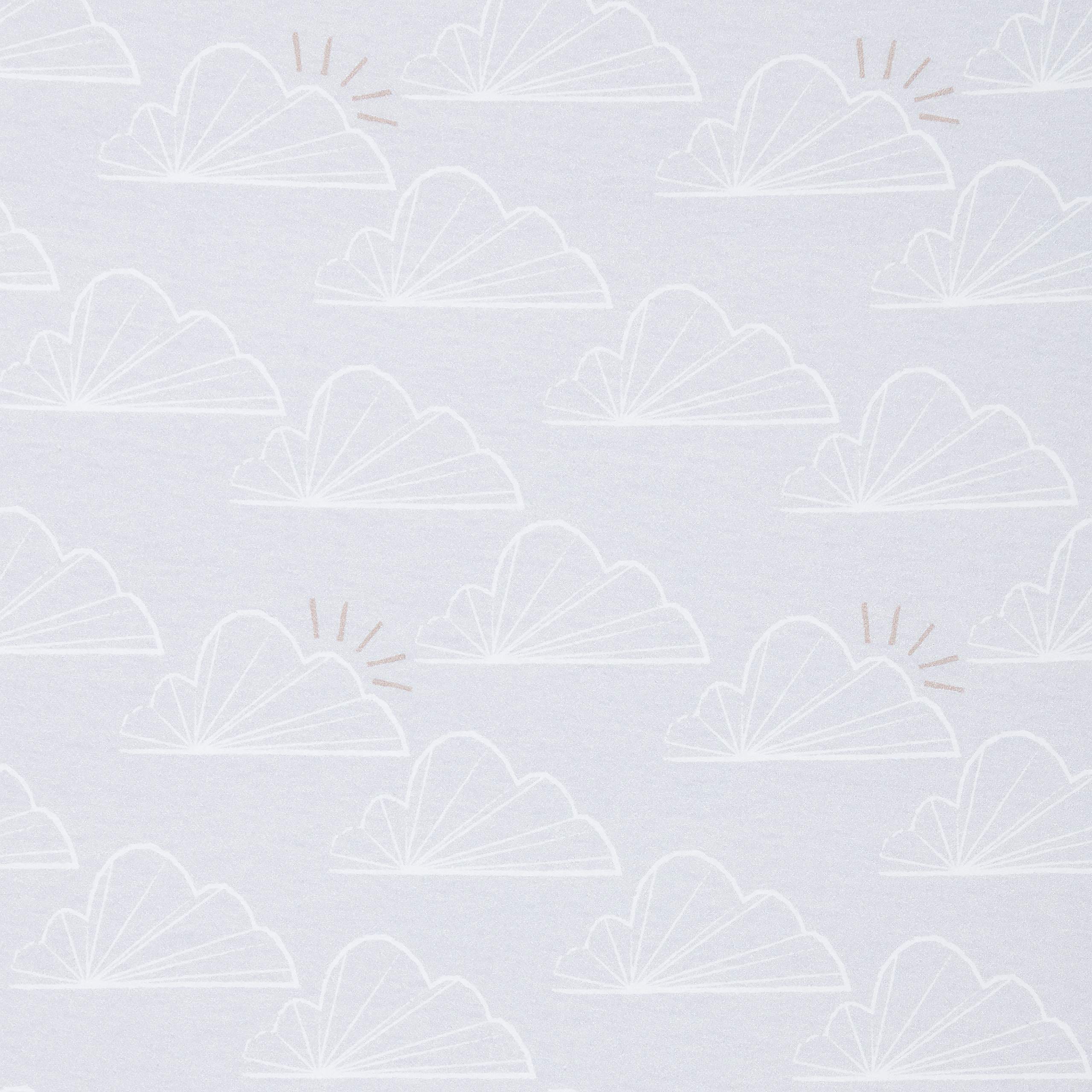 BEABA by Shnuggle Baby Bedside Sleeper Crib Bedding Set, Baby Bassinet Crib Sheets, Bassinet Sheets, Includes Fitted Crib Sheet and Baby Blanket, (Cloud)