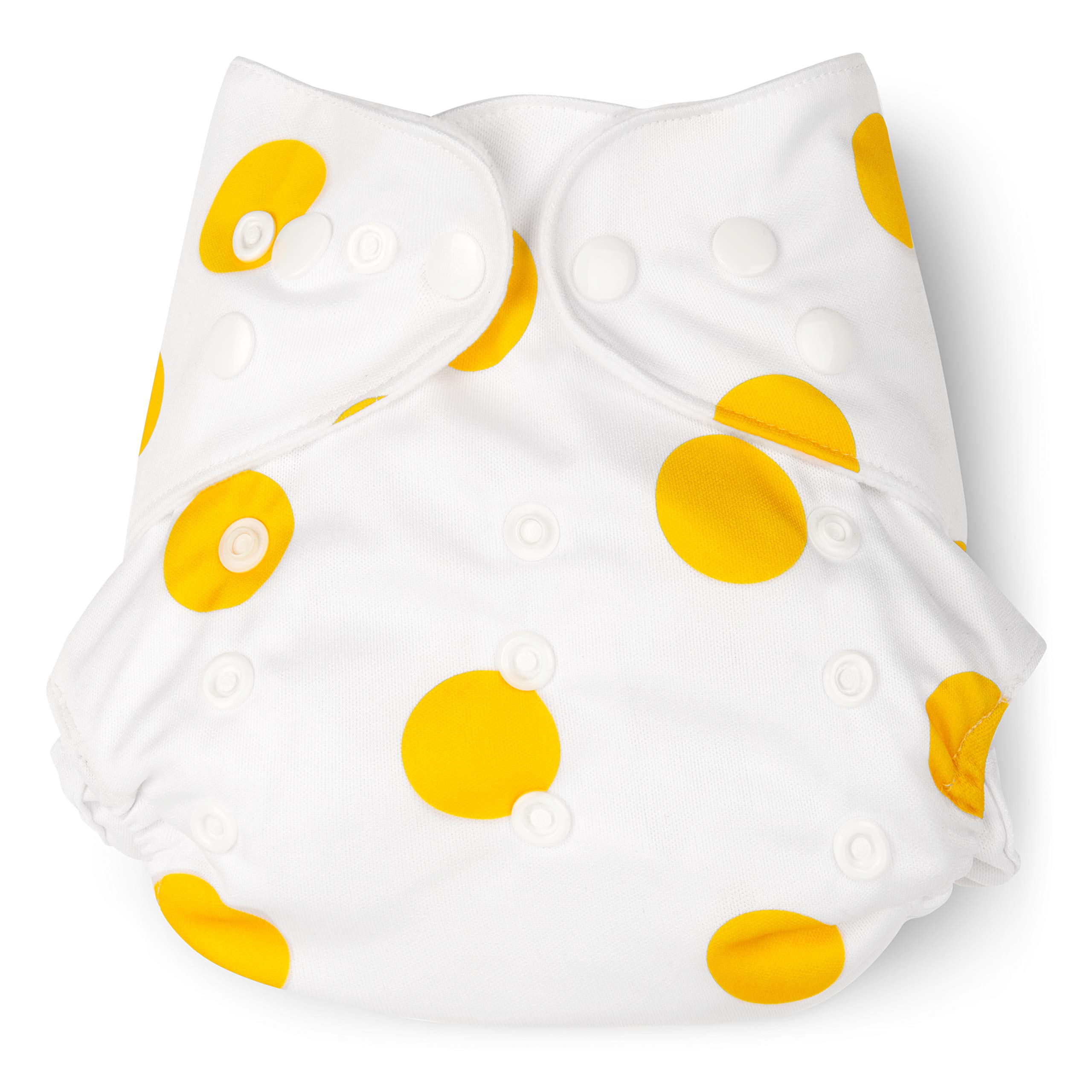 BaeBae Goods Newborn Cloth Diapers β 8 Reusable Cloth Diapers for Babies with 8 Cloth Diaper Inserts β Extra Leg Lining to Avoid Leakage - Waterproof Outside Soft Inside β Adjustable Size for Girls