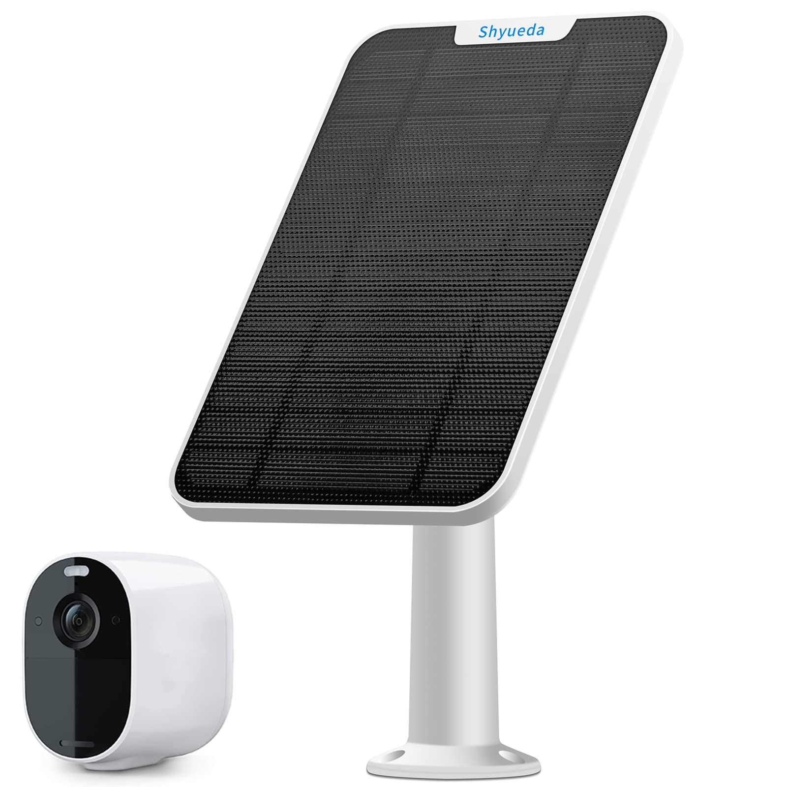4W Solar Panel Charging Compatible with Arlo Essential Spotlight/XL Spotlight, with 13.1ft Waterproof Charging Cable, IP65 Weatherproof,Includes Secure Wall Mount(1-Pack)(Micro USB Type)