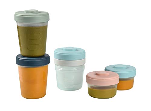 BEABA Clip Containers, Food Storage Containers, Baby Food Storage Containers with Lid, Baby Food and Toddler Snack Containers, Baby Essentials, Medium