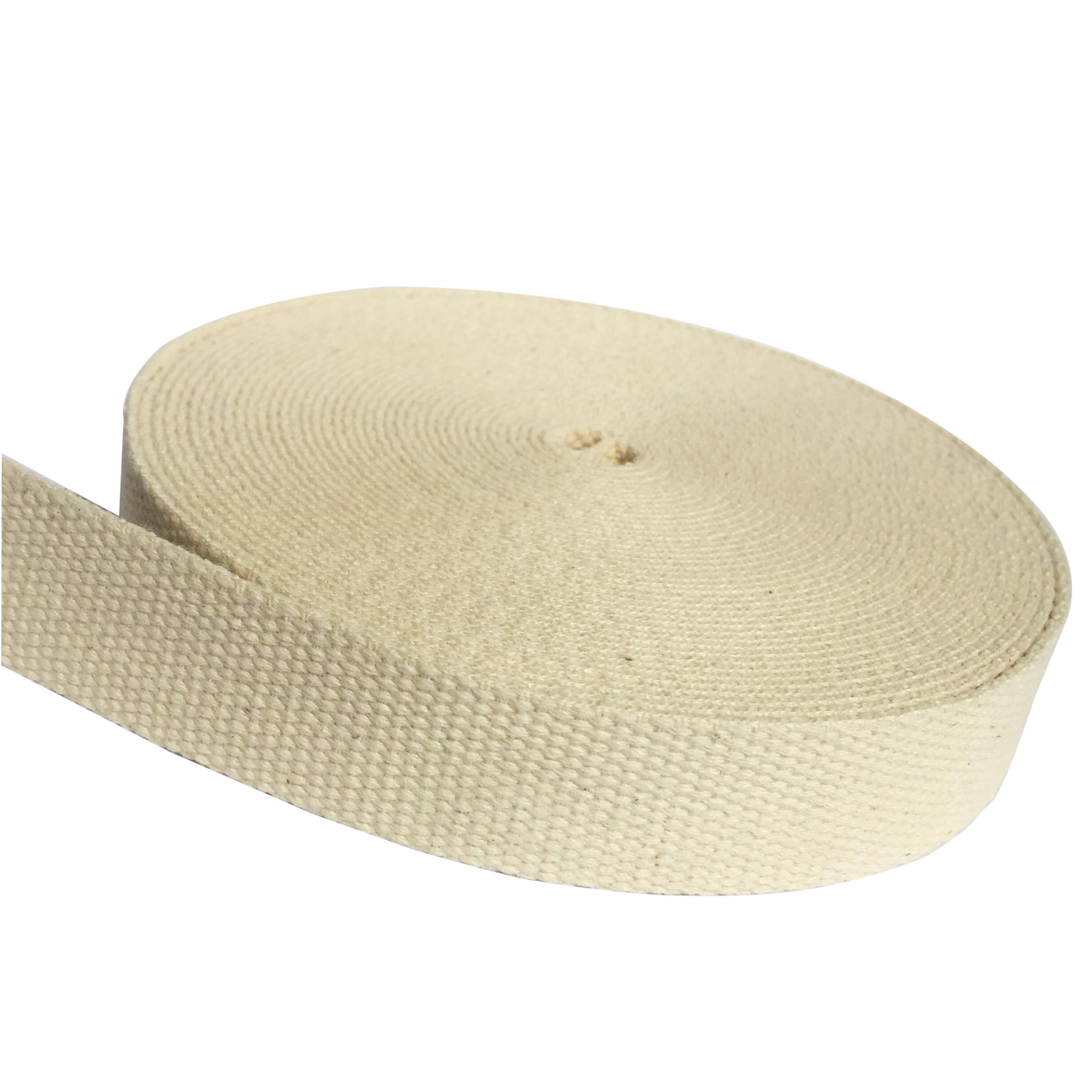 11 Yard Natural Heavy Cotton Webbing Cotton Strap 2 Inch for Bags Making Sewing DIY Crafts Outdoor Supplies (2 Inch)