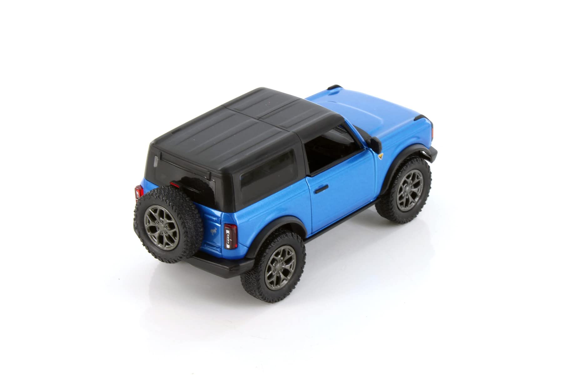 2022 Ford Bronco Closed Top, Blue - Kinsmart 5438DA/B - 1/34 Scale Diecast Model Car