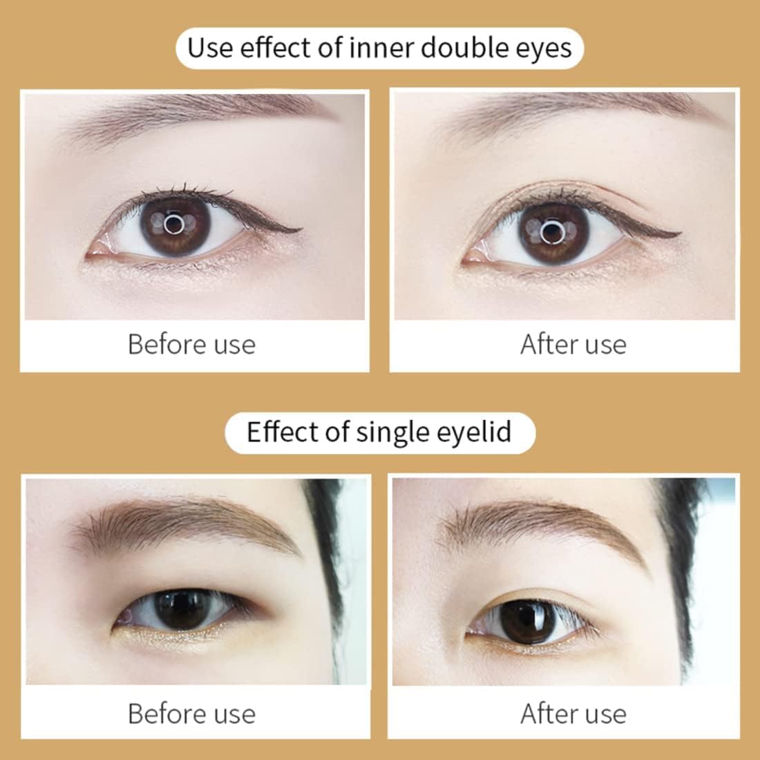 Waterproof Invisible Double Eyelid Tape - 1200 Pieces Natural Fiber Eyelid Lifter Strips, Eye Lift Tape for Droopy Lids, 2 Rolls Invisible Eye Stickers, Big Eye Decoration