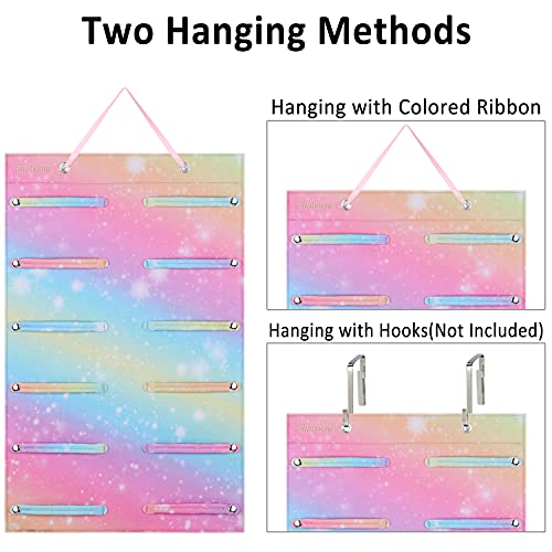 SIMBOOM Headband Holder for Baby Girl, Hanging Storage Organizer Newborn Headbands, Bows