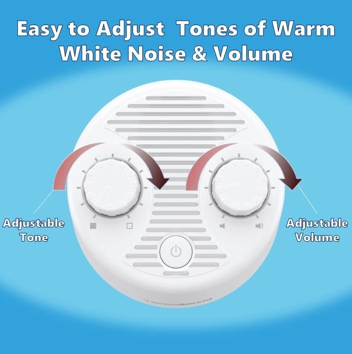 Adaptive Sound Technologies LectroSound Noise Machine for Sleep and Relaxation With Power Adapter, White