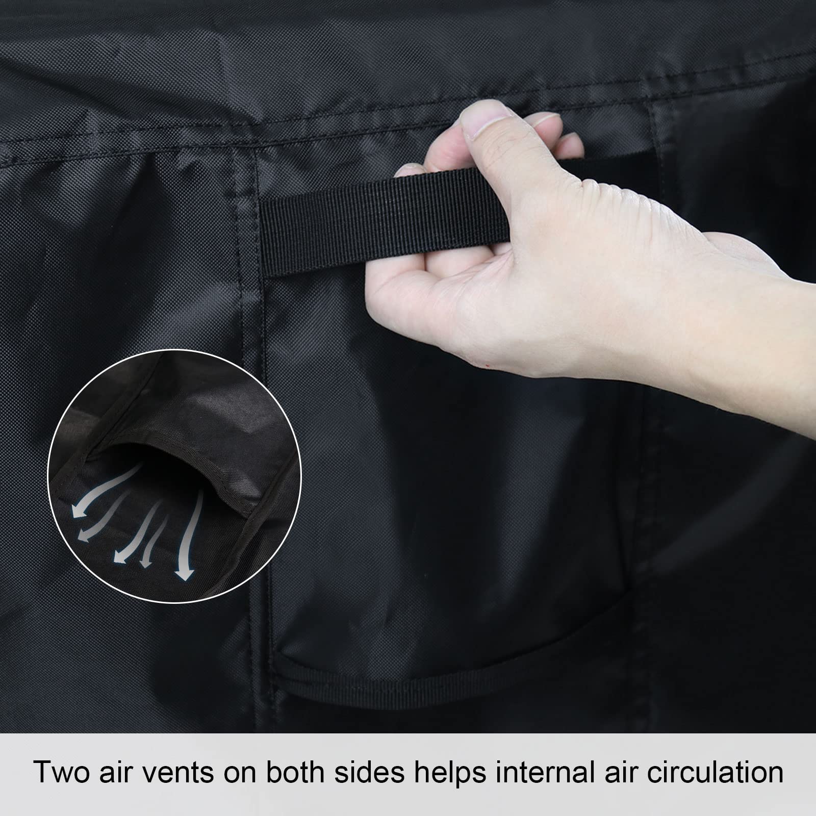 Aidetech Air Conditioner Cover for Outside Units 30x30x32 inches,Central AC Covers for Winter-Windproof Square AC Unit Covers Outdoor