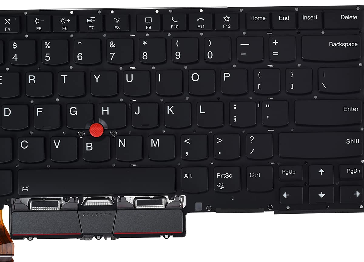 Replacement Keyboard for Lenovo ThinkPad X1 Carbon Gen 7th 2019, ThinkPad X1 Carbon Gen 8th 2020 Laptop, ThinkPad X1 Yoga Gen 4 2019 & X1 Yoga Gen 5 2020 with Backlit US Layout