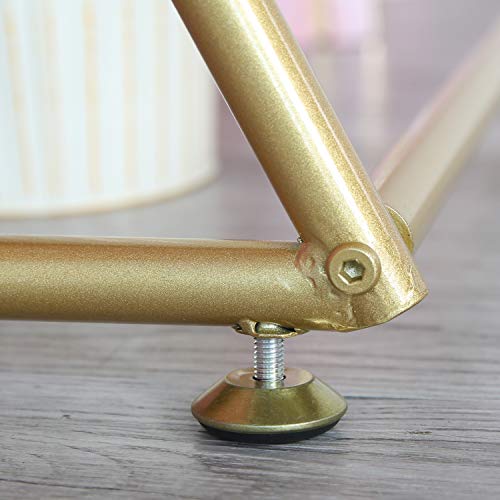 IronFashion Gold Clothing Rack, Boutique Display Clothes Rack with Wheels, Modern Garment Rack for Retail Use (47.24" L)