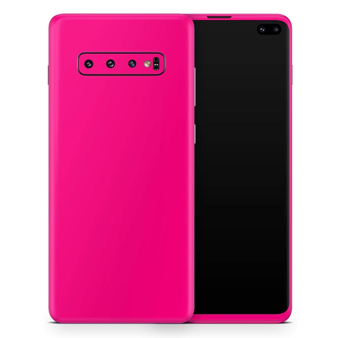 DesignSkinz Solid Pink V2 Protective Vinyl Decal Wrap Skin Cover Compatible with The Samsung Galaxy S20 (Screen Trim & Back Glass Skin)