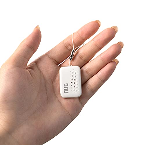 Nutale Key Finder Locator Mini Smart Bluetooth Tracker Anti-Lost Bidirectional Alarm Mode Wallet Tracker Key Finder Keychain for Find Key Pets Luggage Wallet - Blue/White (White)