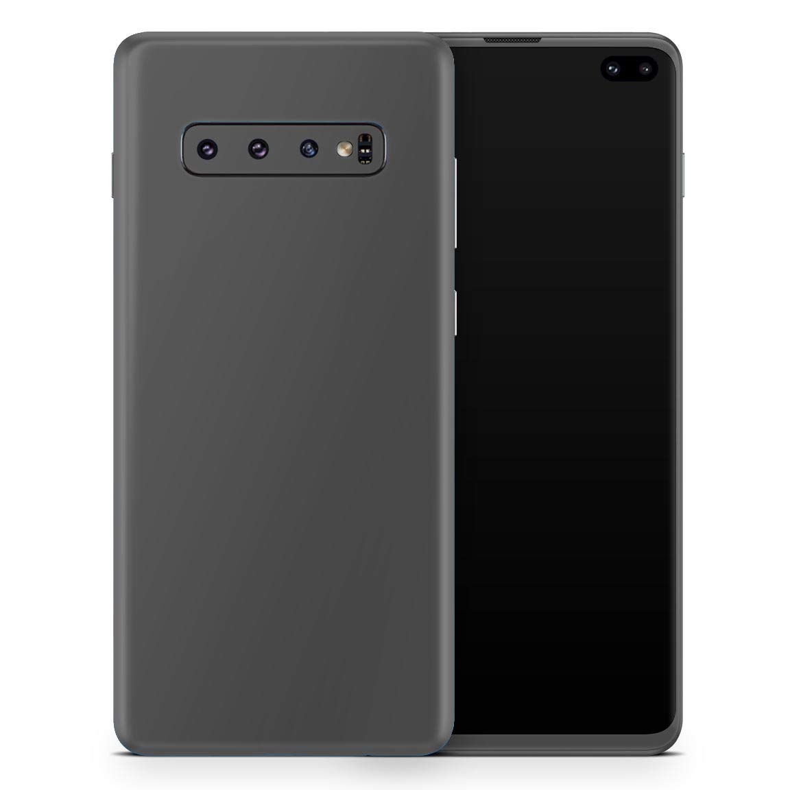DesignSkinz Solid Dark Gray Protective Vinyl Decal Wrap Skin Cover Compatible with The Samsung Galaxy S20 (Screen Trim & Back Glass Skin)
