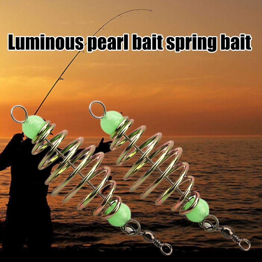 10Pcs/Set Fishing Bait Spring Lure Inline Hanging Tackle Tools Fishing Feeder Steel V7D9 Accessories Fishing