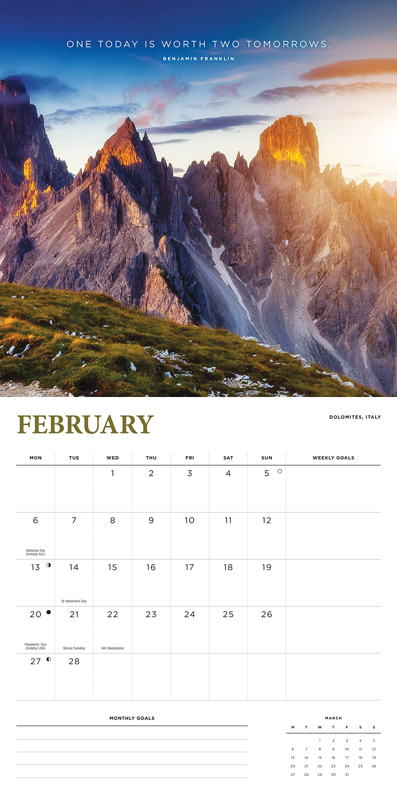 2023 Motivation Wall Calendar