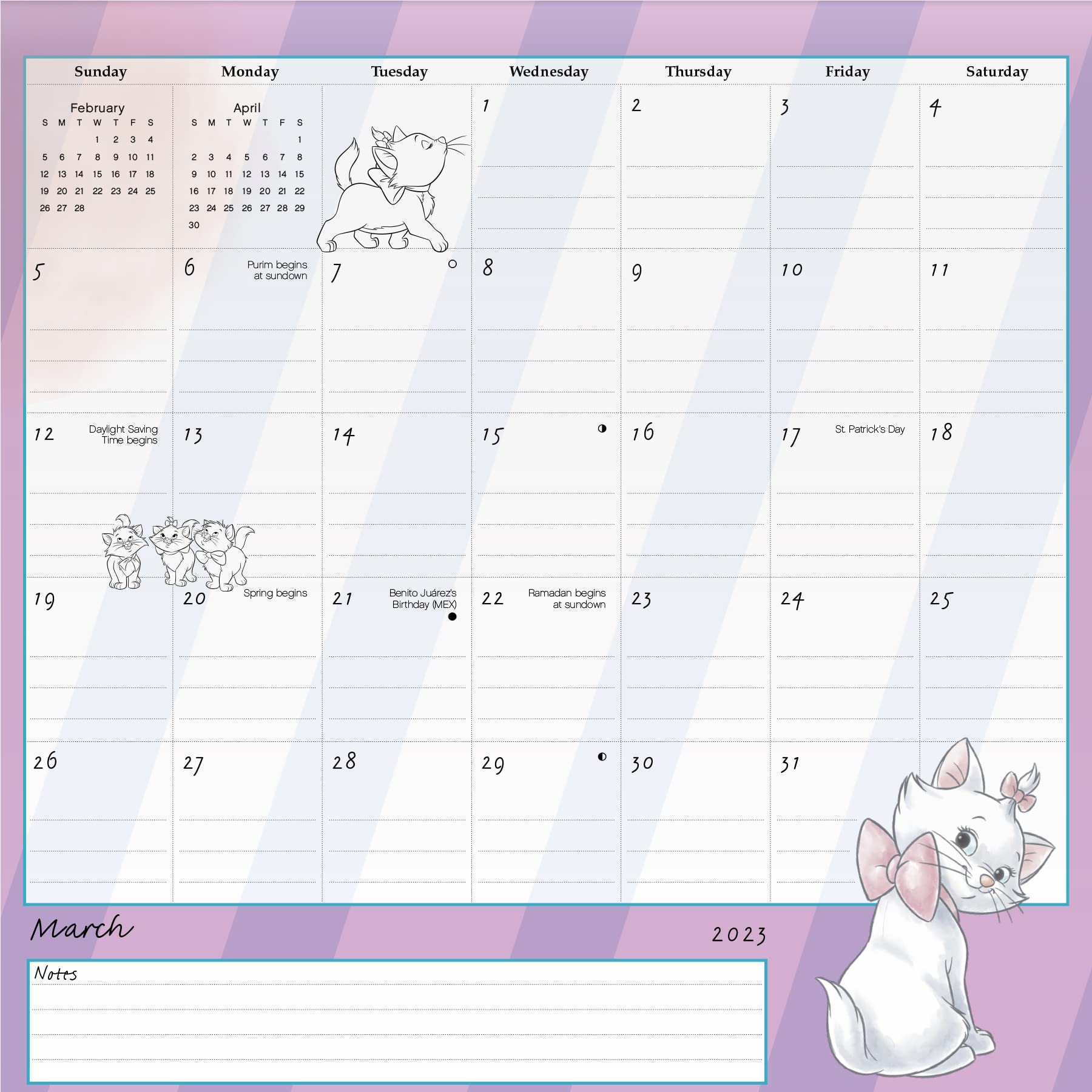2023 Disney Classics Magnetic Family Calendar