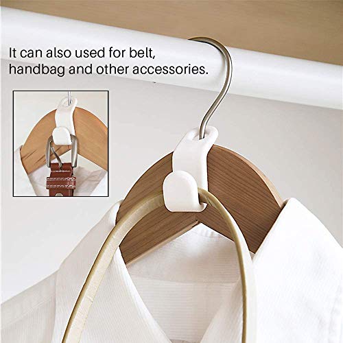 Clothes Hanger Connector Hooks, Multi-Layer Clothes Hanger Connector Hooks, Plastic Multi-Level Cascading Hanger Hooks for Huggable Hangers, Heavy Duty Space Saving for Closet Organizer(16+6pacs)