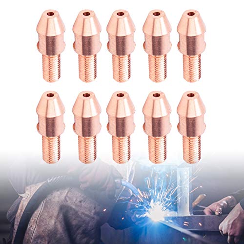 10Pcs Welding Contact Tip, Arc Welding Nozzle for Screw M12 Submerged Arc Welding Accessory Arc Welding Tip Welder Tool(0.4)