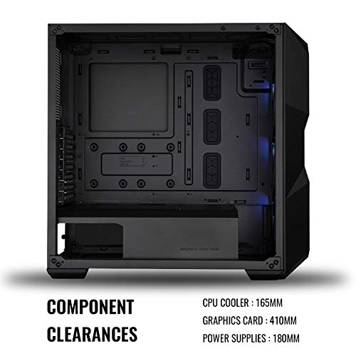 Cooler Master MasterBox TD500 Mesh Airflow ATX Mid-Tower with Polygonal Mesh Front Panel, Crystalline Tempered Glass, E-ATX up to 10.5", Three 120mm ARGB Lighting Fans