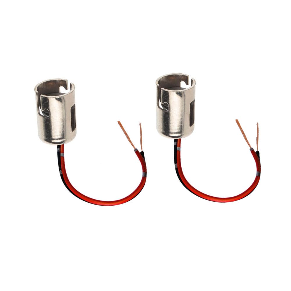 2Pcs BAY15D 1157 1016 1076 1130 P21/5W Car Bulb 1157 LED Socket LED Bulb Light Lamp Socket Adapter Extension Wire 1157 Socket Car Light Bulb Adapter Plug BAY15D Adapter BAY15D Socket