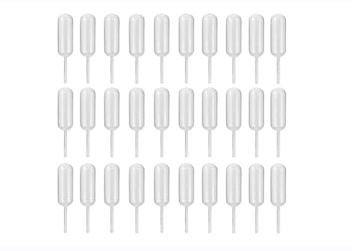 100 Pieces 4ml Cupcake Pipettes, Food Grade Plastic Disposable Pipettes Mini Liquid Injector (100-B)