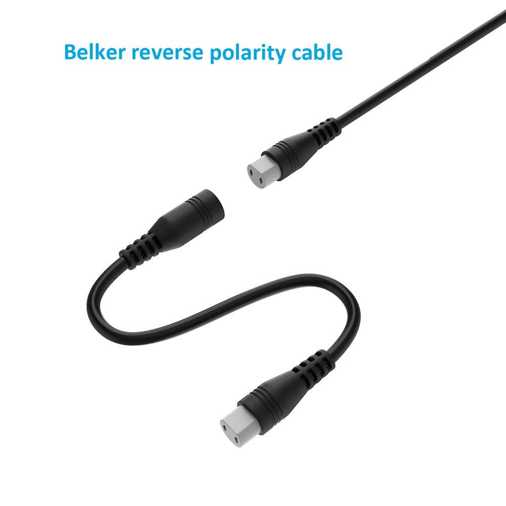 Belker 2-Pin Polarity Reverse Converter Cable Plug for Belker Universal AC Adapter
