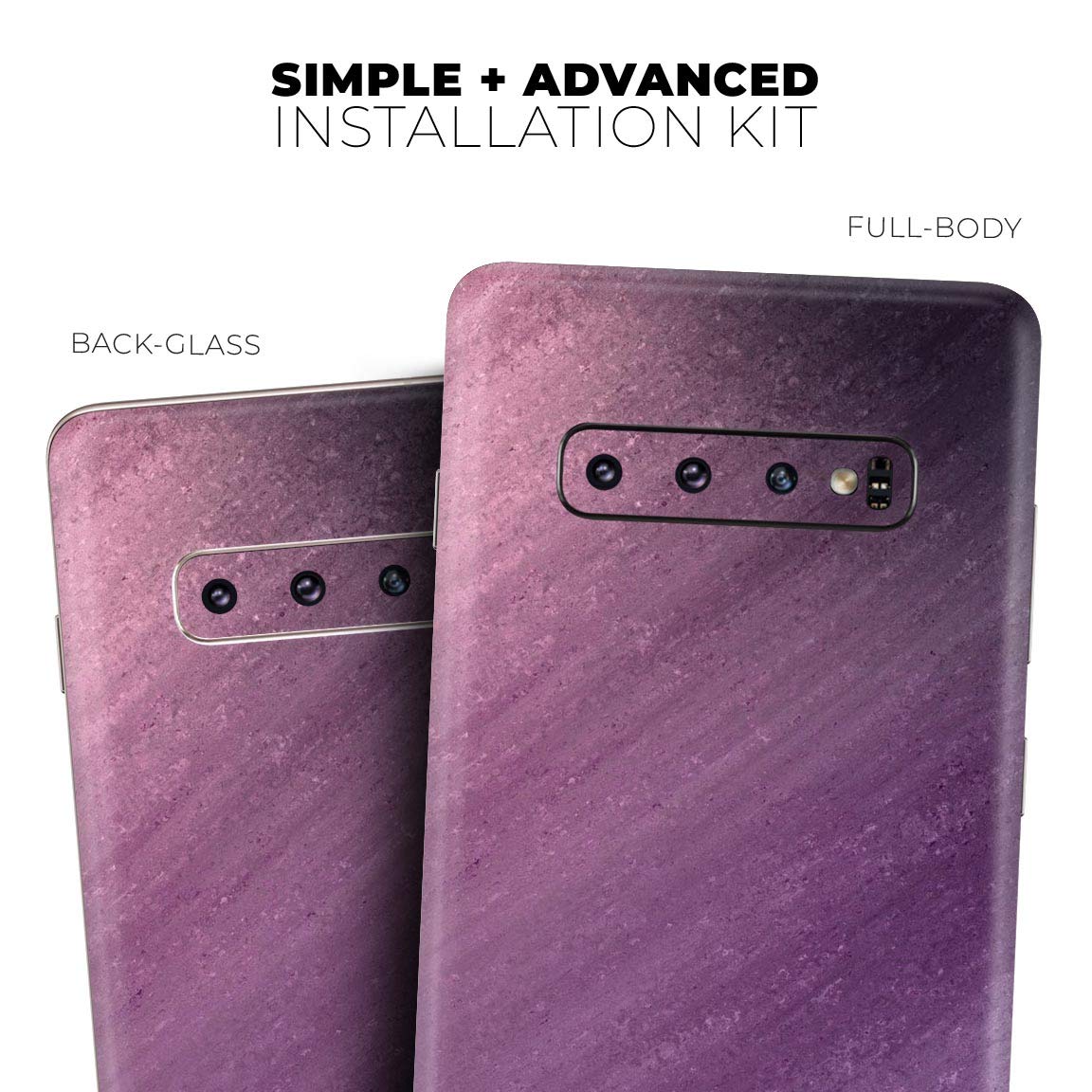 DesignSkinz Purple Dust Protective Vinyl Decal Wrap Skin Cover Compatible with The Samsung Galaxy S20 (Screen Trim & Back Glass Skin)