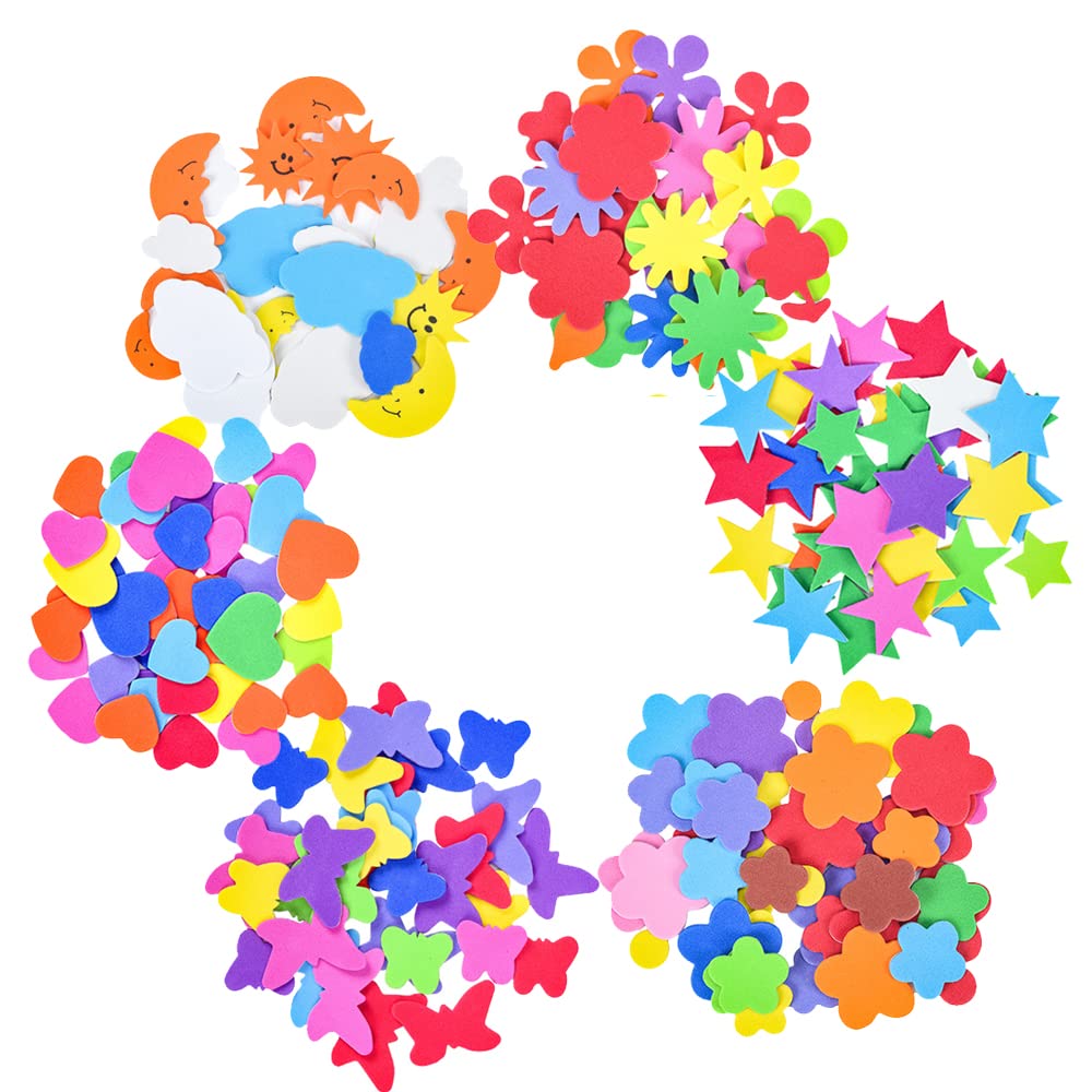 Foam Letter Stickers 3D Gillter Foam Journal Stickers Decorative Stickers Ribbon Stickers Aesthetic Stickers for Office Home Decorative Stickers (3D Flower B)