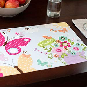 Personalized Placemat for Kids, Butterflies - I See Me!