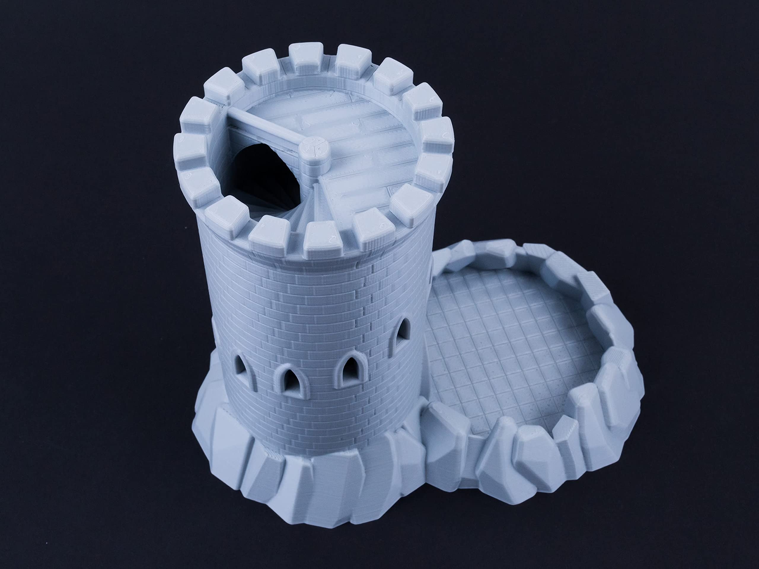 3D Vikings D&D Dice Tower Castle for All Dice Sizes. Perfect Dice Roller for Dungeons and Dragons, Tabletop RPG, Miniature Games and Board Games