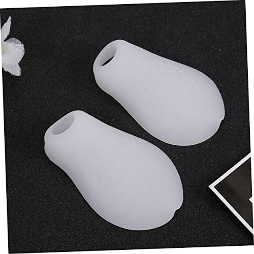 2pcs Silicone Gel Crib Protector Foot Protectors for Feet Nursing Clip Board Foot Pad Toe Sleeve Little Toe Cover Jacket Finger Cot Hammer Care Miss Toe