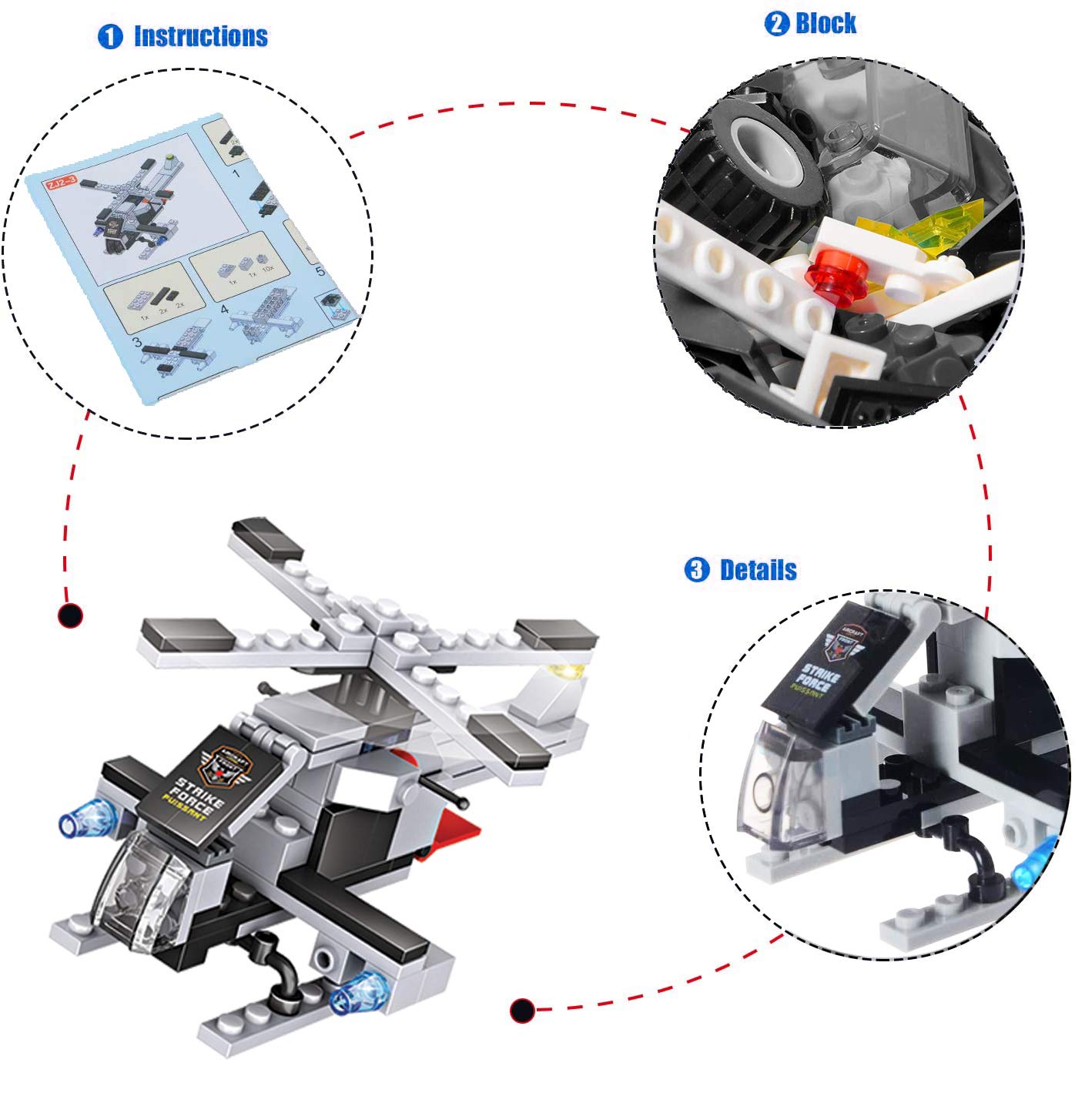 570 PCS Robots Building for Kids - Build a Robot Construction Bricks Mecha Assembly Toys Vehicle Sets Compatible with Lego, Gift for Boys Girls 6-12