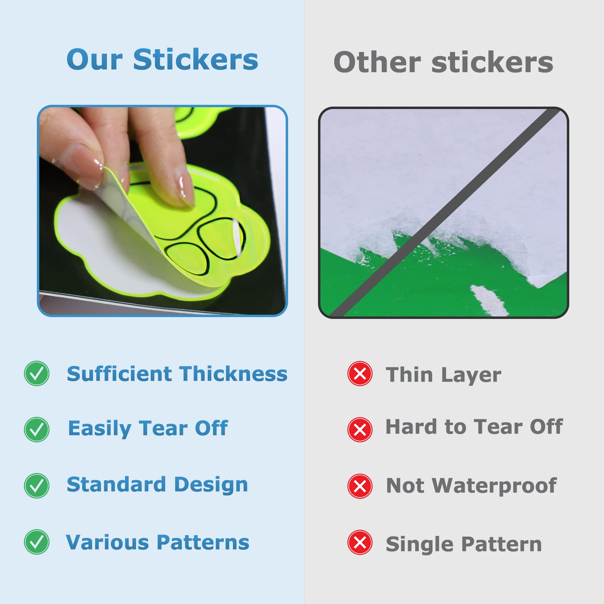 2Pcs Reflective Stickers High-Visibility Reflective Tape Cycling Reflective Stickers Backpack Reflective Stickers Night Safety Sticker Warning Beautification Stickers(Smile)