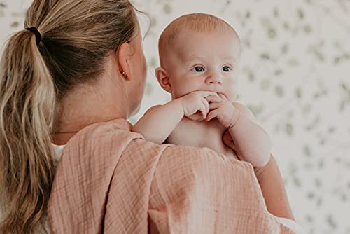 Bibs Cuddle Cloth | 2-Pack of 100% Organic Cloths | Perfect Nursing & Changing Mat Cover | Soft & Absorbent | Made in Denmark | Measures 27" x 27" (Ivory)