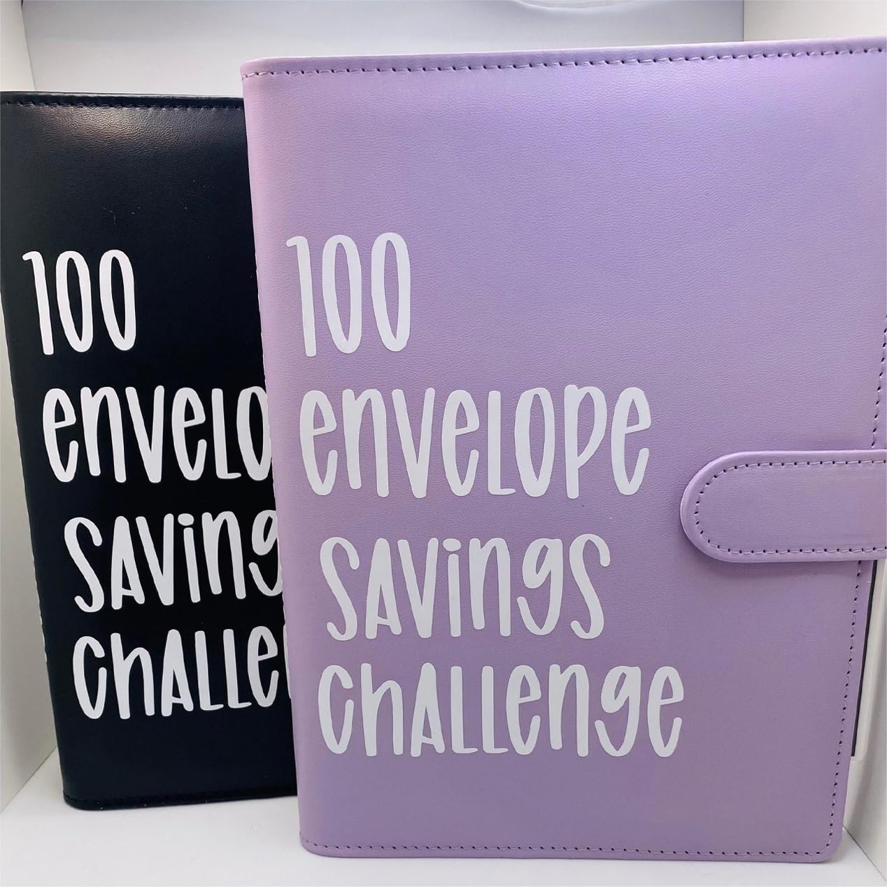100 Envelope Challenge Binder, Savings Challenges Sheets,Easy and Fun Way to Save $5,050, Budget Binder with Cash Envelopes, Savings Challenges Binder, Budget Planner Book for Budgeting (Mint Blue)