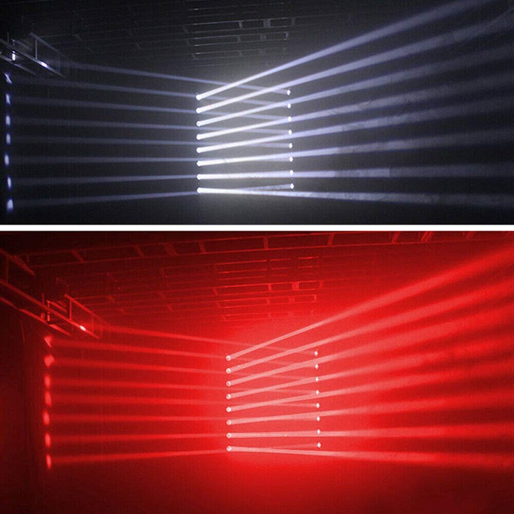 2PCS Moving Head Lights, 4-in-1 8x10W LED Moving Head Stage Lights DJ Moving Head Beam Bar RGBW DMX512 Sound Activated Strobe Effect Stage Lighting for Disco KTV Club Party Wedding