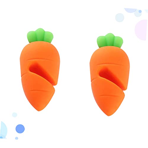 2pcs Kitchen Utensil Holder Silicone Spatulas Cakesicle Stand Soup Pot Lid Lifter Overflow Tools Silicone Clip Pot Carrot Pan Bracket Boil Guard Kitchen Tool Pot Cover Stopper