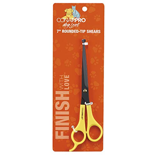 CONAIRPROPET 7" Dog Scissors for Grooming with Rounded Tip For Added Protection, Ideal for all Size Breeds