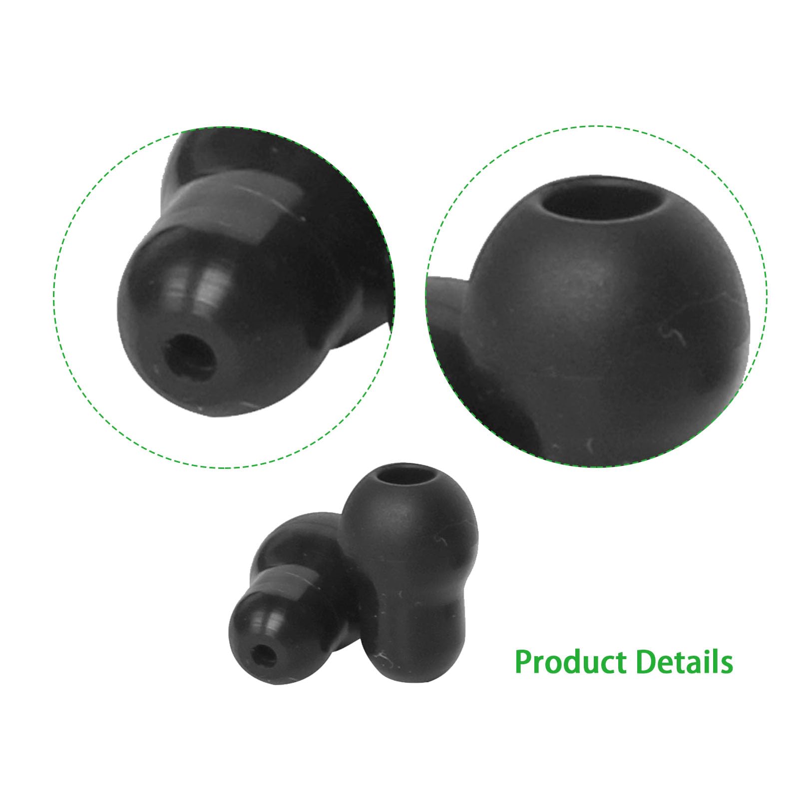 1Pair Ear Tips Replacement for Stethoscopes Silicone Comfortable Stethoscope Ear Pieces Stethoscope Replacement Parts Stethoscope Earplugs, Black