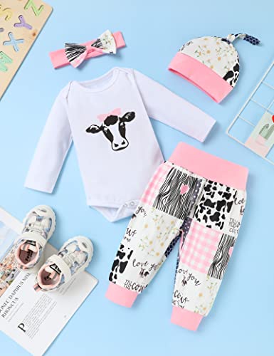 itkidboy Newborn Baby Boy Girl Clothes Long Sleeve Romper,Pants Cute Hat 3pcs Outfit Set