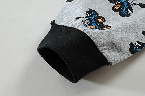 Little Hand Toddler Boys Pajamas Tractor Pjs Set Fall Winter Jammies Kids Pjs Boy Clothes Sets 5t