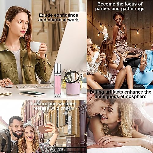 2Pcs Phero Perfume, Lunex Phero Perfume, Phero Perfume for Women, Ferromont Perfume for Women, Roll On Perfume Phero Oil, Portable Perfume Long Lasting Female (A)