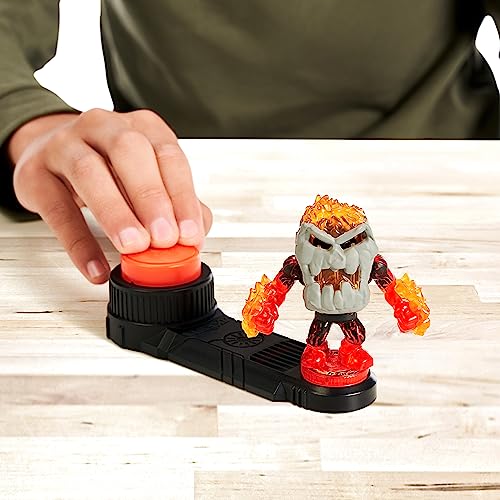 Akedo Legends of Powerstorm | Battle Giant Volcrag | Mini Battling Action Figure with Double Strike Armor | Ready, Fight, Split Strike.