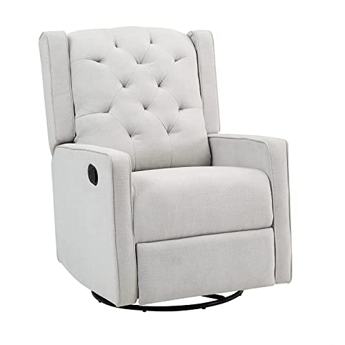 AFG Baby Furniture Ava Swivel Glider Recliner, Gray