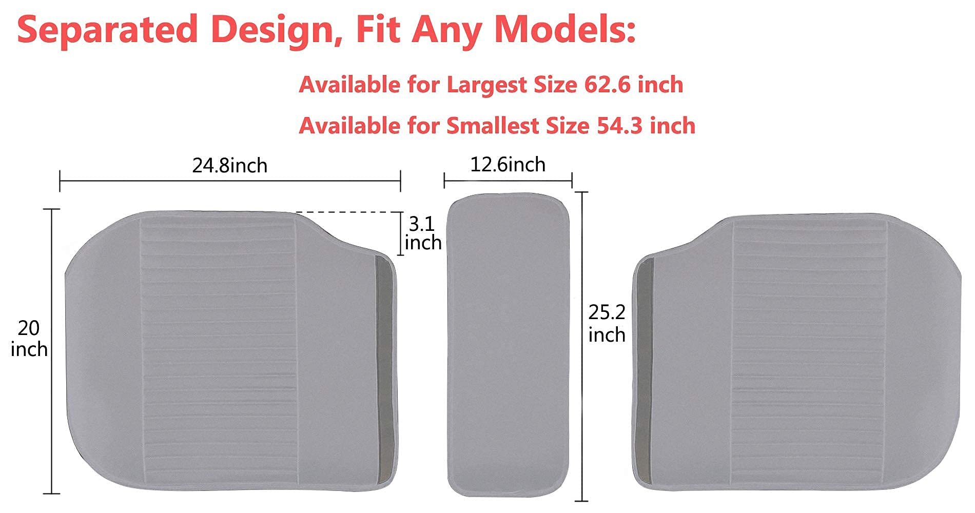 Big Ant 2 Pack Car Seat Cushion and Back Seat Cover for SUV Truck Van Sedan