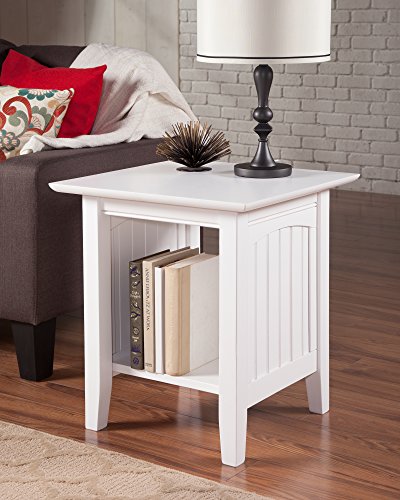 AFI Nantucket Chair Side, End Table (20" x 20"), White